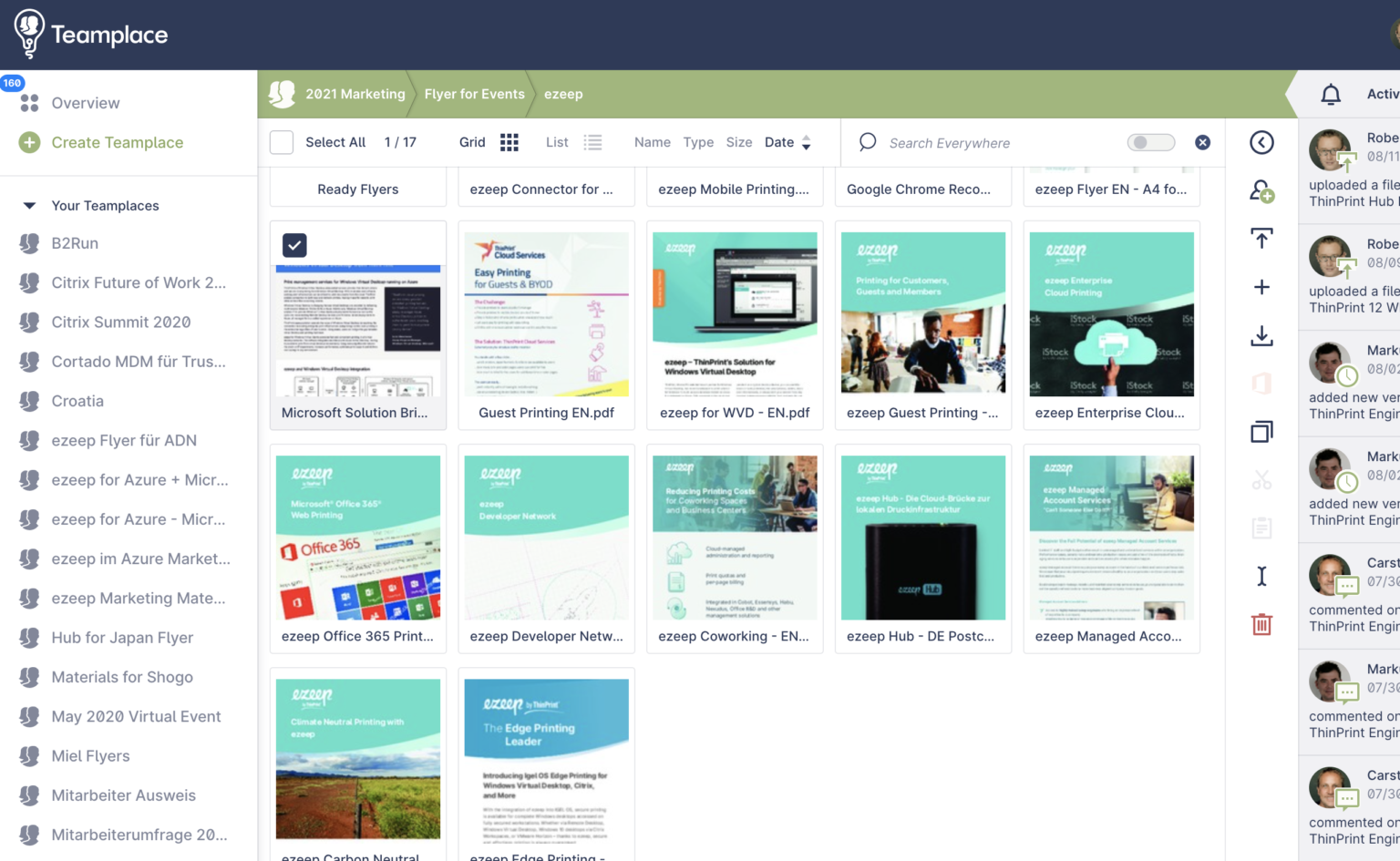 Cloud Storage for Event Management: An Inside View - Teamplace